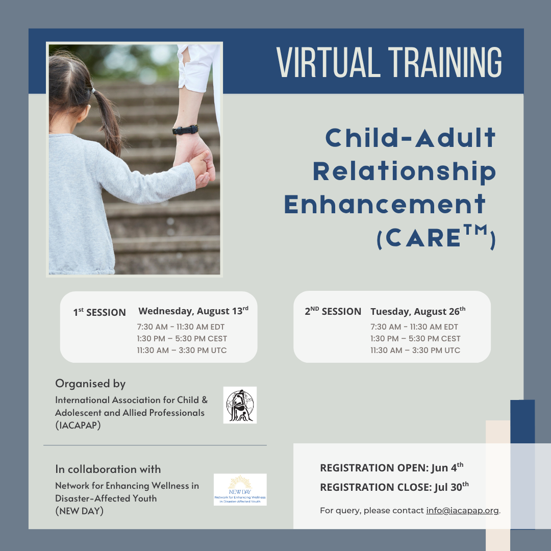 Virtual Training Course - Child-Adult Relationship Enhancement (CARE ...